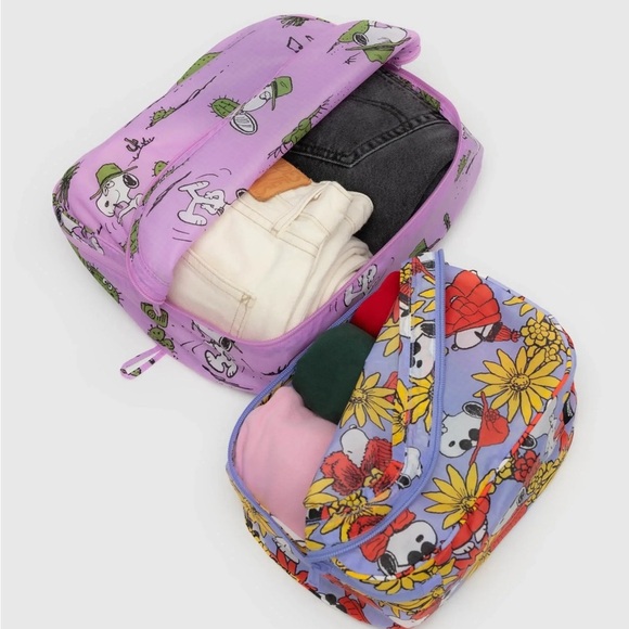BAGGU | Bags | Baggu Snoopy Peanuts Set Of 2 Travel Cubes New X14 ...